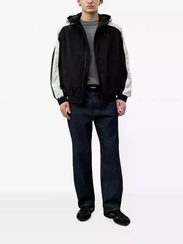 Hugo Panelled Hooded Zip-up Jacket