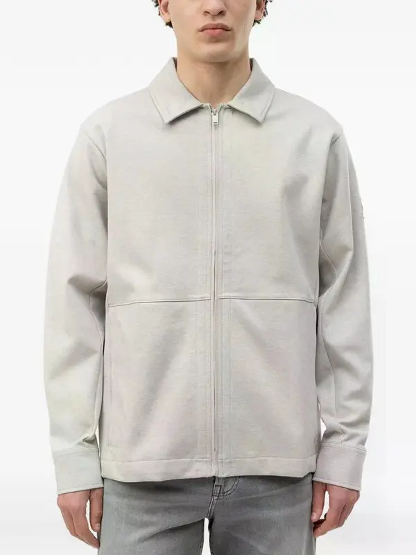 BOSS Zip-up Long-sleeve Shirt