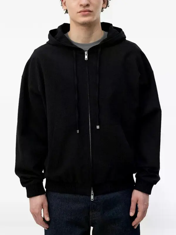 Hugo Textured Zip-up Hoodie