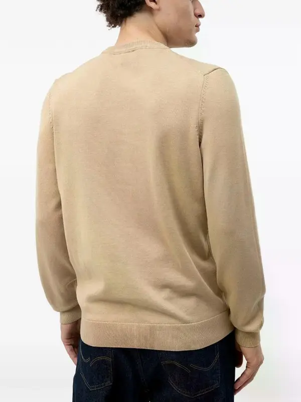 Hugo Logo Plaque Crew-neck Sweater