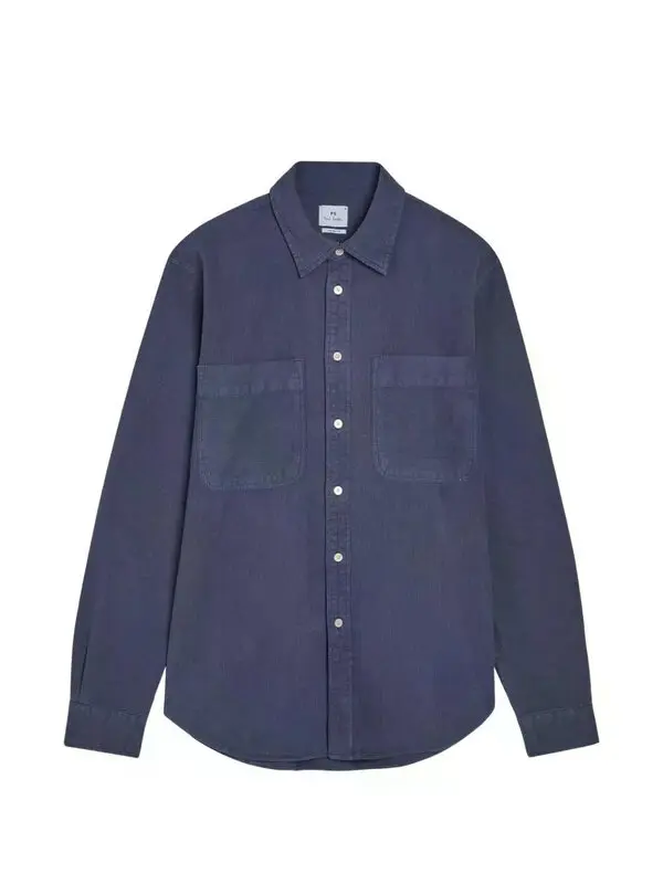 Paul Smith Corduroy-texture Chest-pocket Shirt