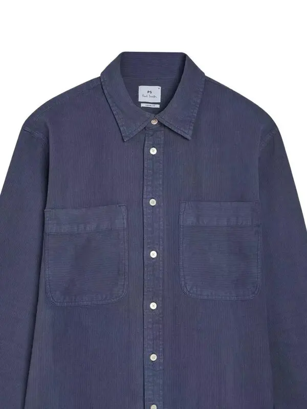 Paul Smith Corduroy-texture Chest-pocket Shirt