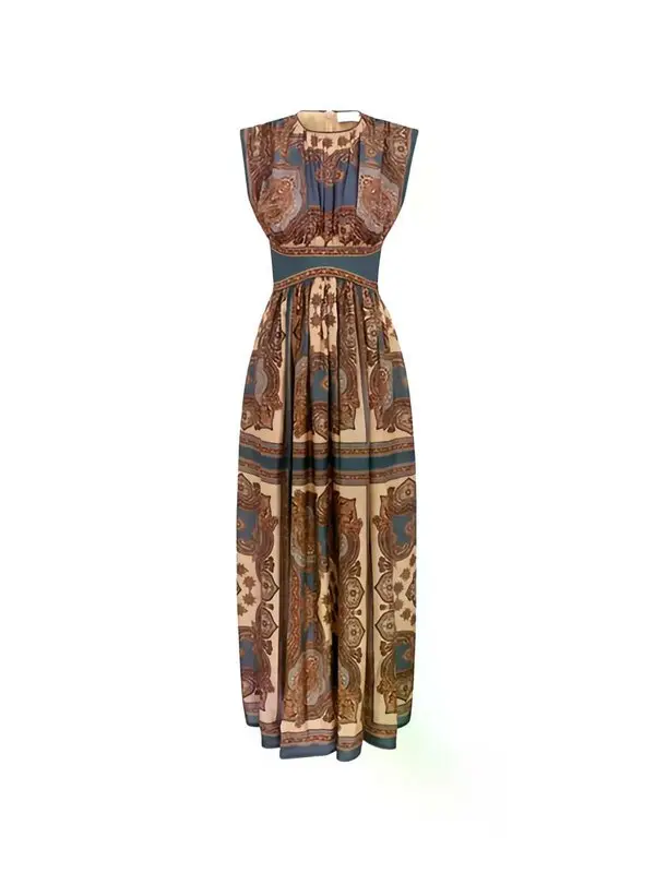 Zimmermann Paisley Print Silk Maxi Dress