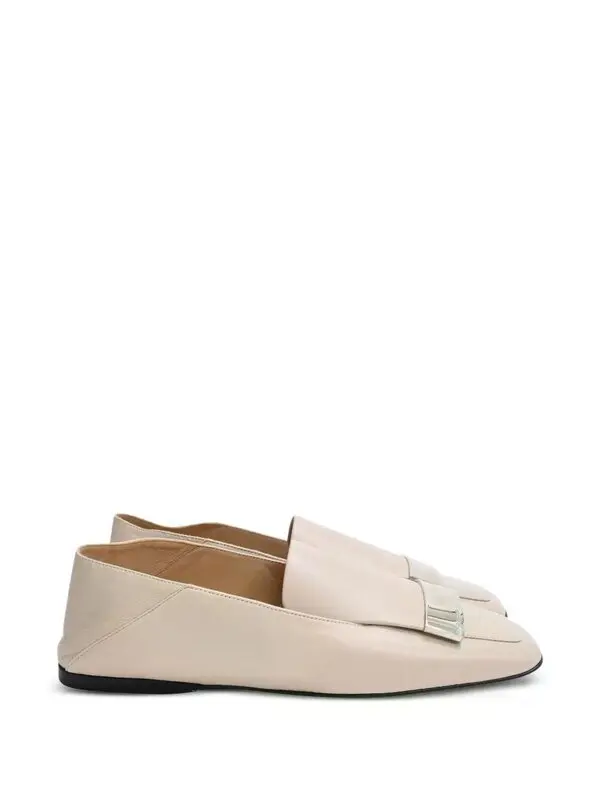 SERGIO ROSSI Sr1 Metal Plate Loafers