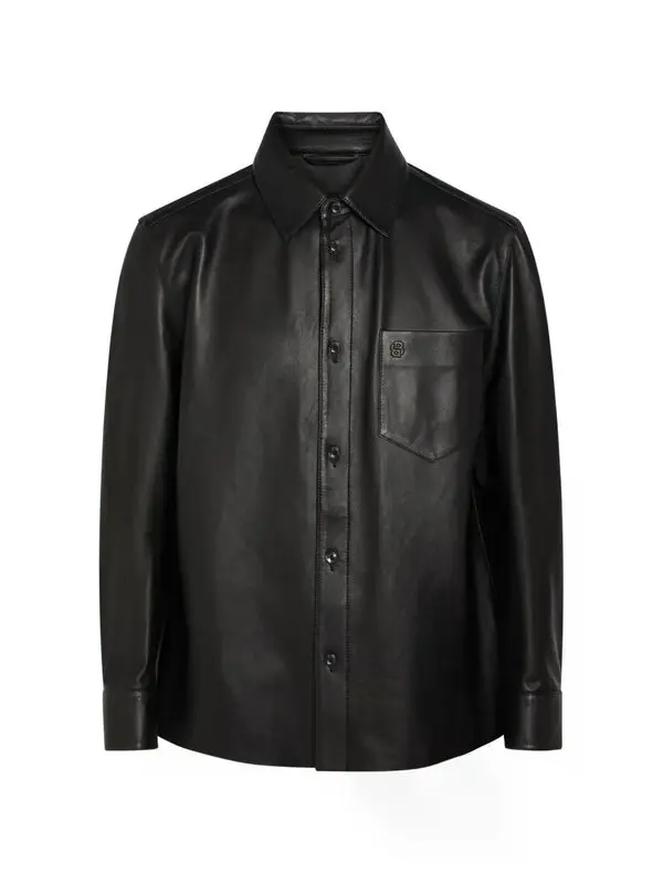 BOSS Movitz Leather Jacket - Black