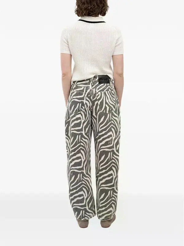 Hugo Zebra Print Jeans