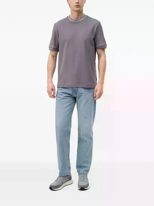 BOSS Stripe-trim Short-sleeve T-shirt