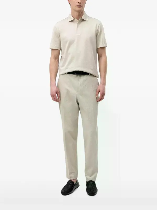 BOSS Seersucker Textured Tapered Trousers