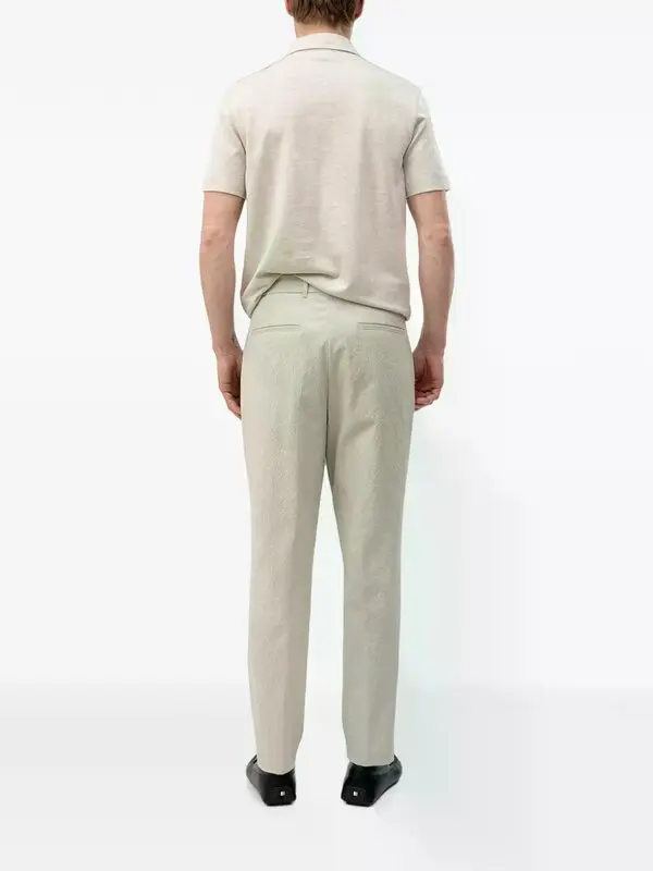 BOSS Seersucker Textured Tapered Trousers
