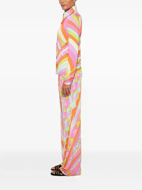 Emilio Pucci Iride Print Long Sleeve Shirt