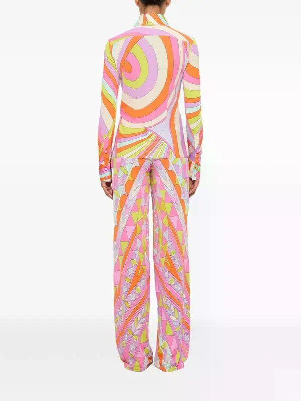 Emilio Pucci Iride Print Long Sleeve Shirt
