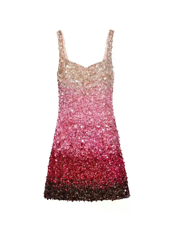 Alice + Olivia Sequin Embellished Mini Dress