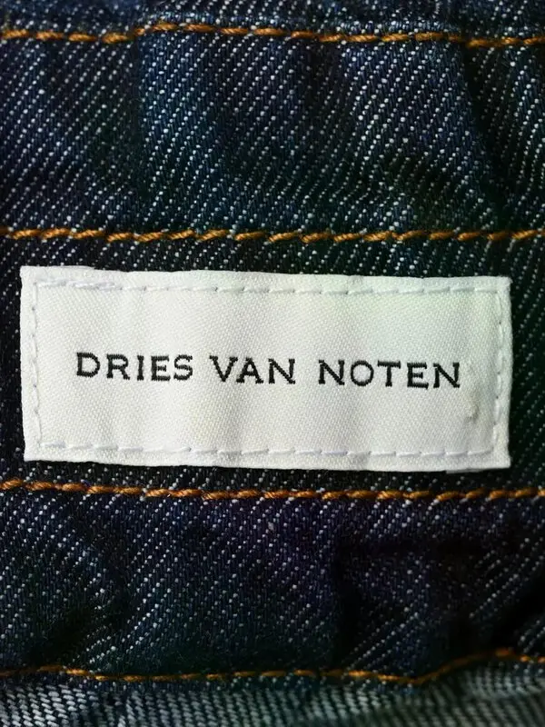 Dries Van Noten Cotton Denim Pleated Shorts