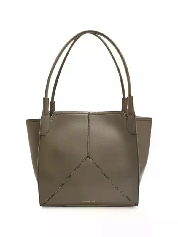 Victoria Beckham Panelled Leather Tote Bag - Green