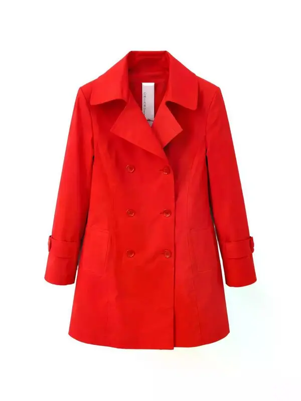 CHIARULLI Serena Double-breasted Coat - Red
