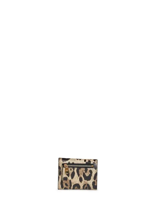 Dolce & Gabbana Leopard-print Dauphine Leather Wallet
