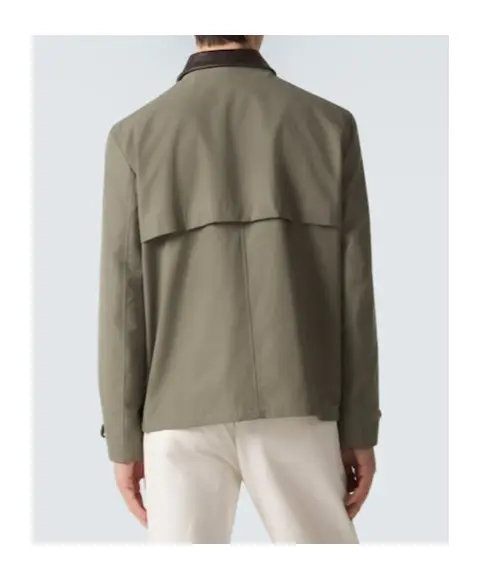 Brunello Cucinelli Leather-trimmed Cotton-blend Field Jacket