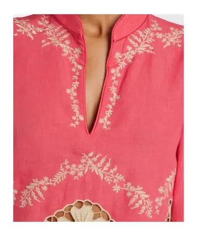 Valentino Garavani Embroidered Linen Shirt