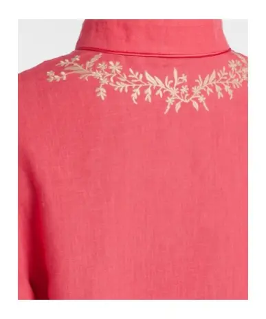 Valentino Garavani Embroidered Linen Shirt