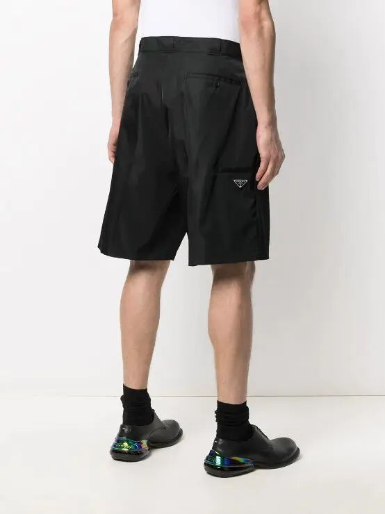 Prada Logo Detail Shorts