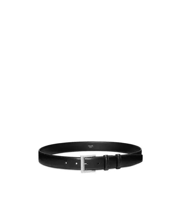 Celine Bc-28 Belt 30mm In Taurillon Leather - Black