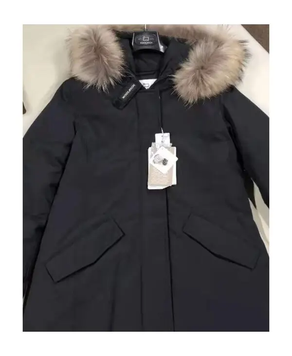 Woolrich Hooded Parka With Fur Trim