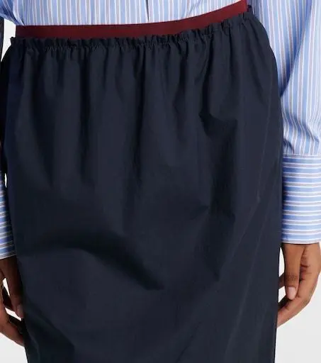 Plan C Cotton Midi Skirt