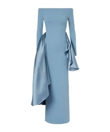 Solace Kiana Draped Off-shoulder Gown