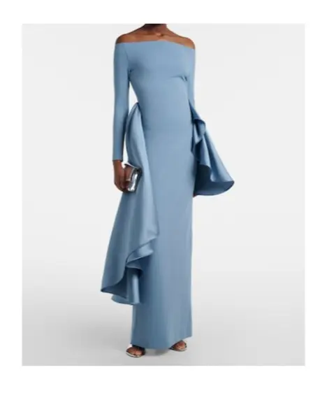 Solace Kiana Draped Off-shoulder Gown