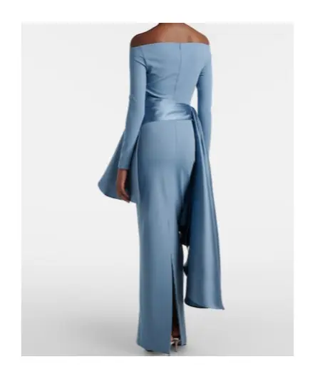 Solace Kiana Draped Off-shoulder Gown