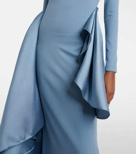 Solace Kiana Draped Off-shoulder Gown