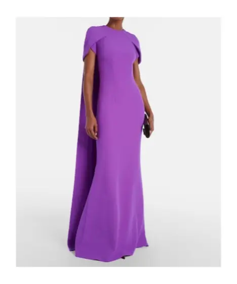SAFIYAA LONDON Ginko Gown With Cape Detail
