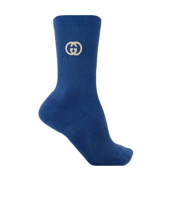 Gucci Interlocking-g Cotton Ankle Socks
