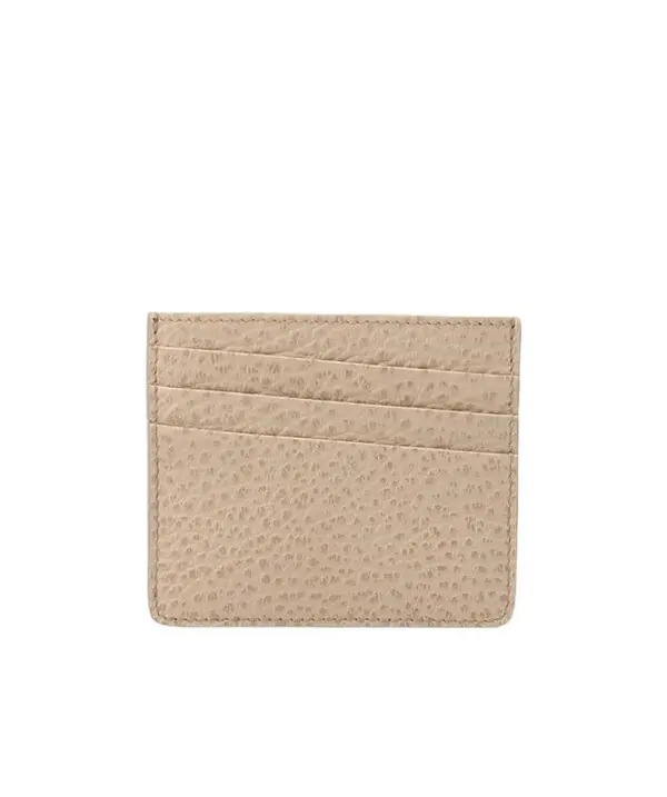 MAISON MARGIELA Four-stitch Logo Detail Card Holder - Nude
