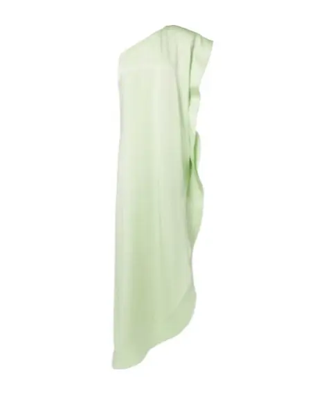 Stella McCartney Envers Asymmetric Satin Cocktail Dress - Green