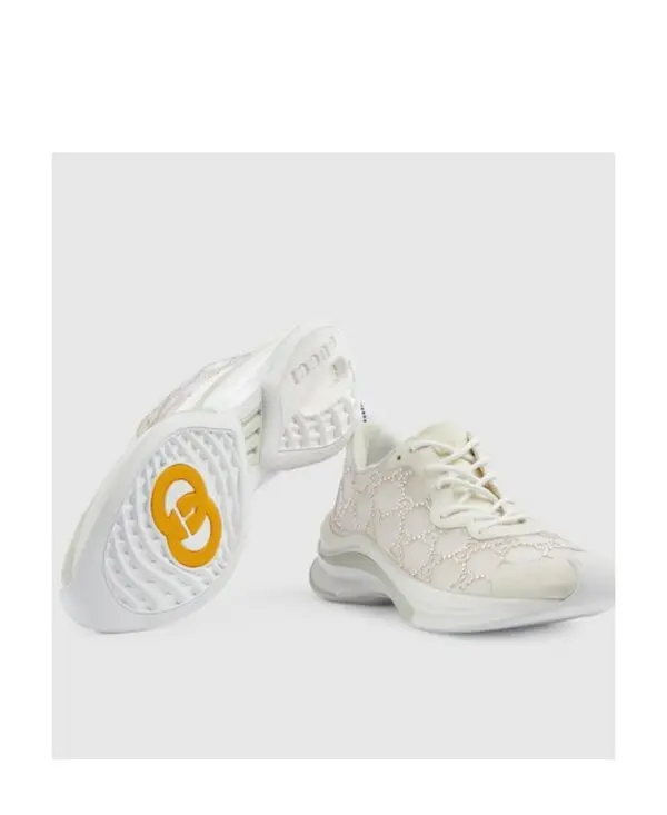 Gucci Gg Crystal Mesh Sneakers