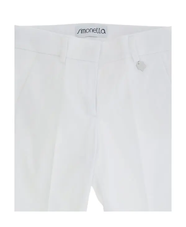 SIMONETTA Logo Casual Pants