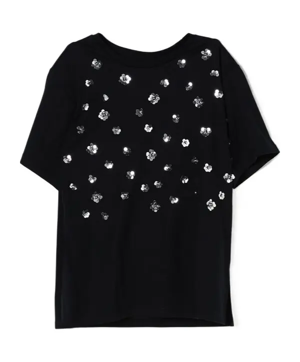Max Mara Cabina Sequin Embellished Crewneck T-shirt - Black