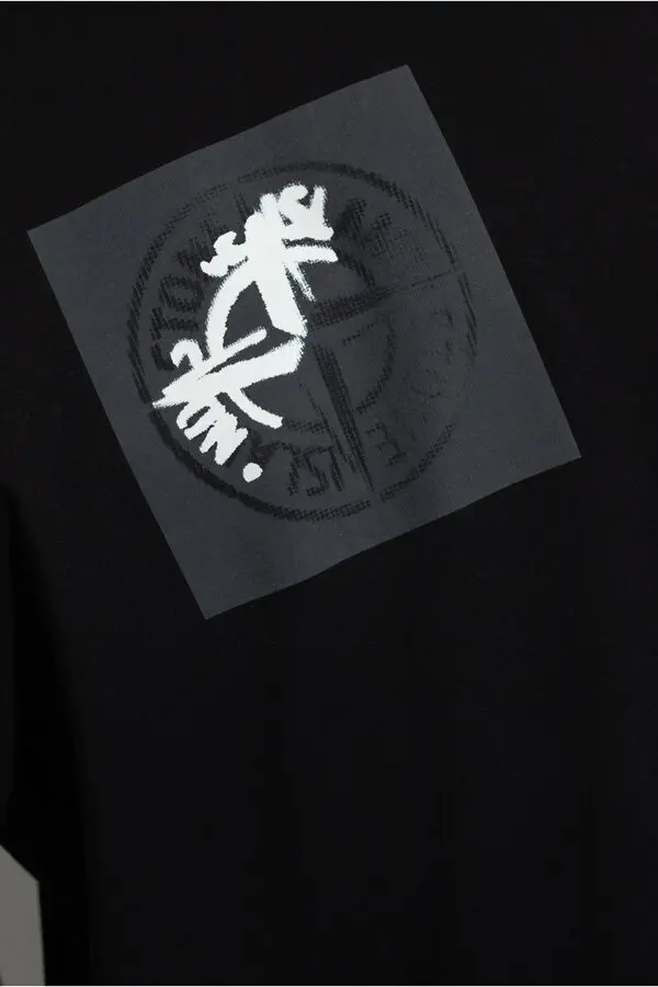 Stone Island Compass-print Cotton T-shirt
