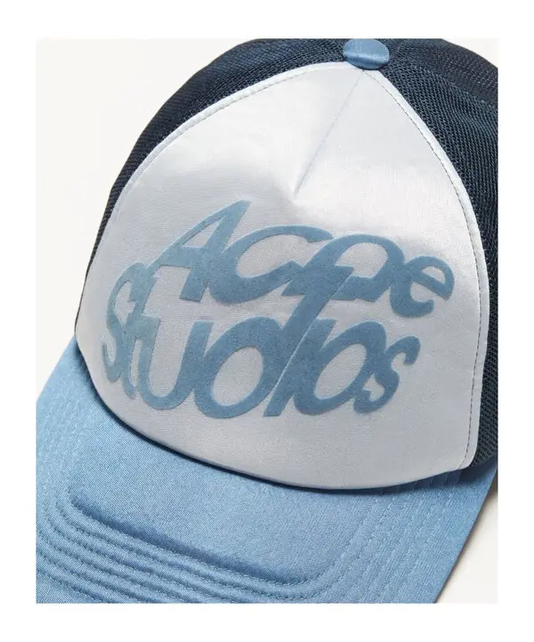 Acne Studios Flocked Logo Mesh Baseball Cap