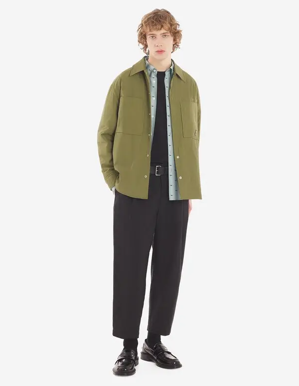 Maison Kitsuné Curved Hem Shirt Jacket