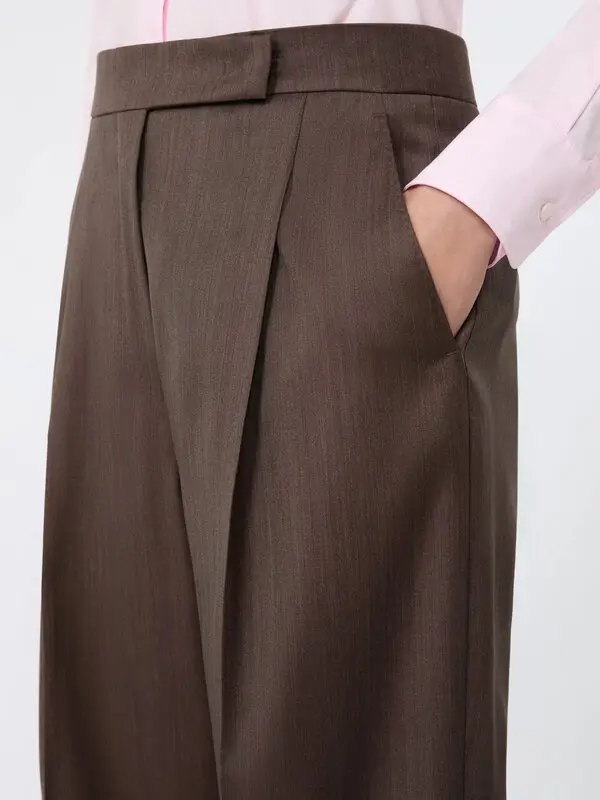 Max Mara Wool And Silk Blend Trousers