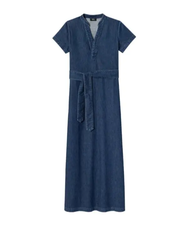 A.p.c. V-neck Denim Dress