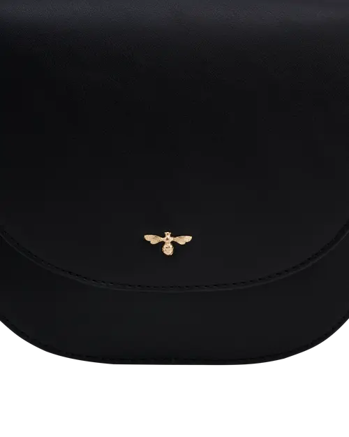 FABLE ENGLAND Beth Saddle Crossbody Bag - Black