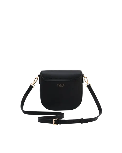 FABLE ENGLAND Beth Saddle Crossbody Bag - Black