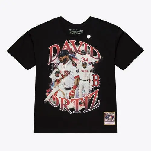 Mitchell & Ness David Ortiz Boston Red Sox Legendary Collage Player T-shirt