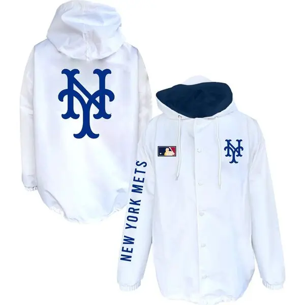 Mitchell & Ness New York Mets Full-snap Hooded Jacket