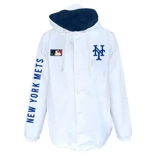Mitchell & Ness New York Mets Full-snap Hooded Jacket