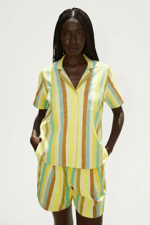 Ace & Jig Holden Patch Pocket Button-up Shirt - Wave