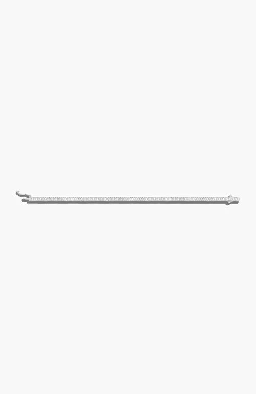 AURATE Lab Grown Sapphire Baguette Tennis Bracelet